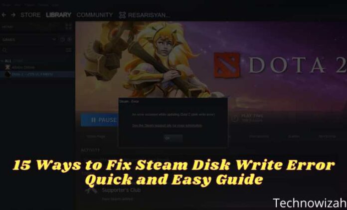 15 Ways To Fix Steam Disk Write Error Quick Guide 2025 - Technadvice